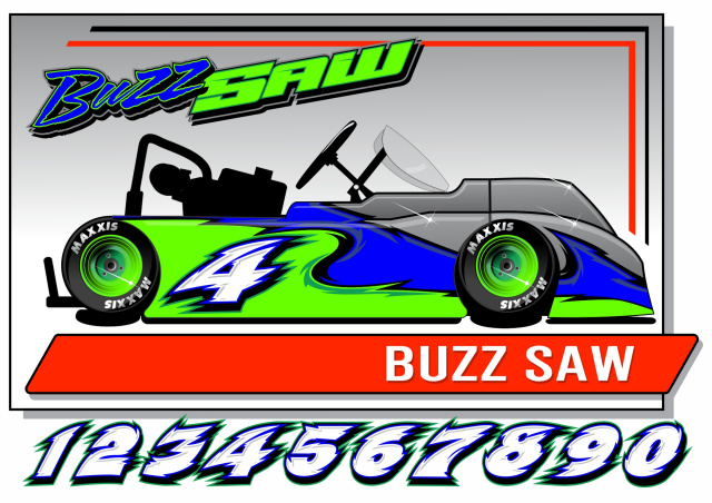 BUZZSAW SIDE GRAPHIC WITH NUMBERS