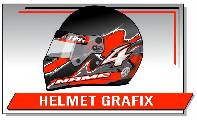Graphics and decals for racing go-karts, oval flat karts, champ karts ...