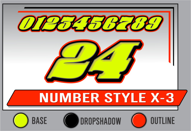 LAYERED NUMBER SET X-3