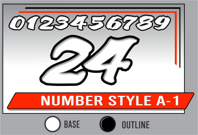 PRINTED NUMBER SET A-1