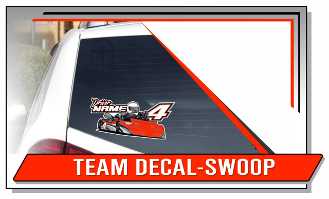 GKG TEAM DECAL SWOOP SIDE 6" X 9" SET