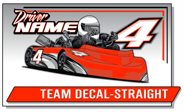 GKG TEAM DECAL STRAIGHT SIDE 6" X 9" SET