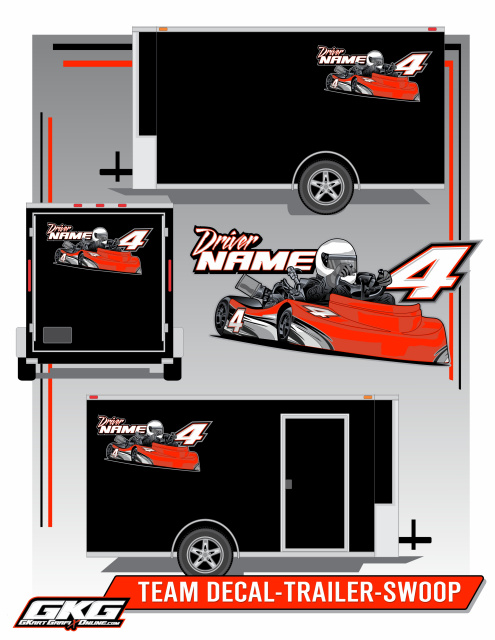 GKG TEAM DECAL SWOOP SIDE TRAILER SET