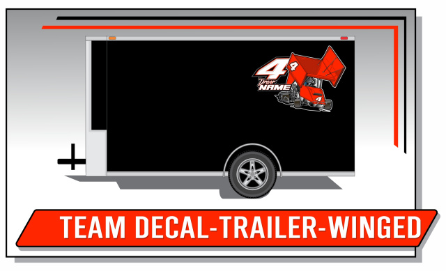GKG TEAM DECAL WING TRAILER SET